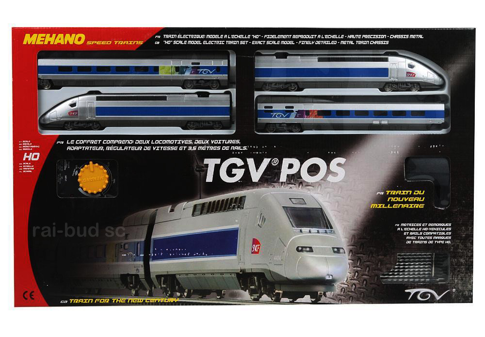 Kolejka z zasilaczem HO TGV POS - MEHANO, kolejki w skali HO Model ...